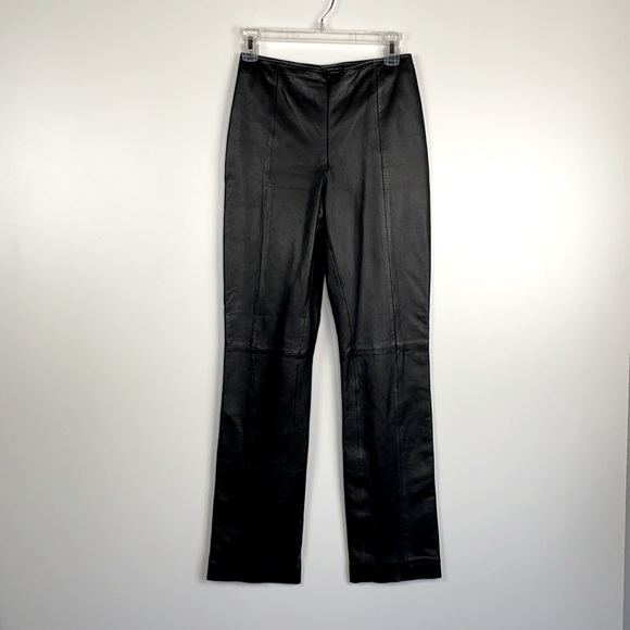 Cache | Pants & Jumpsuits | Cache Black Leather Pants | Poshmark